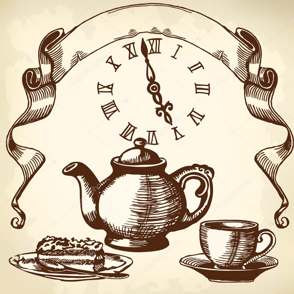 Five o'clock Stock Illustration by ©tashh1601 #61236967