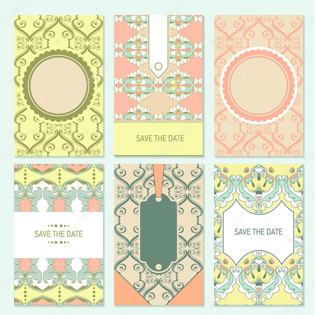 Set of vector card templates — Stock Photo © tashh1601 #74142727
