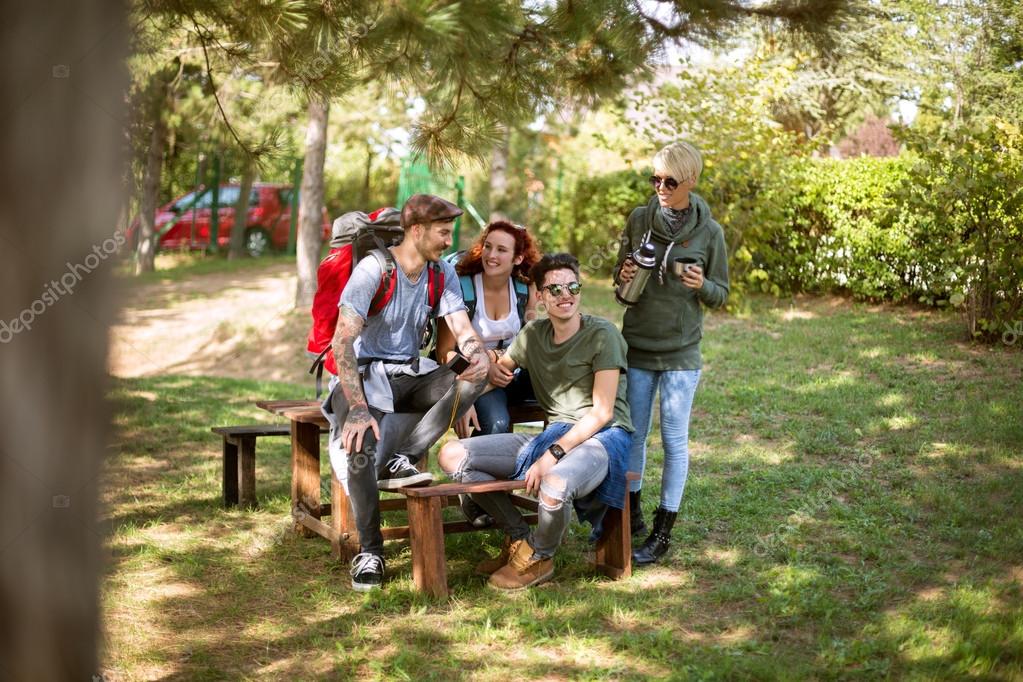 Break of walking in nature Stock Photo by ©luckybusiness 102615880