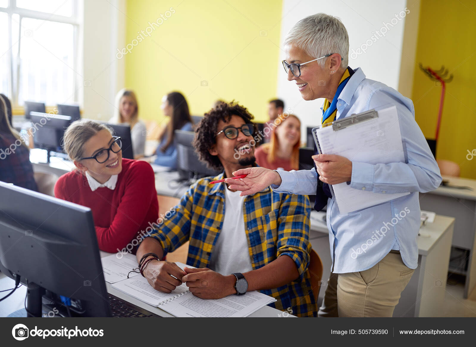 Female Professor Lecture