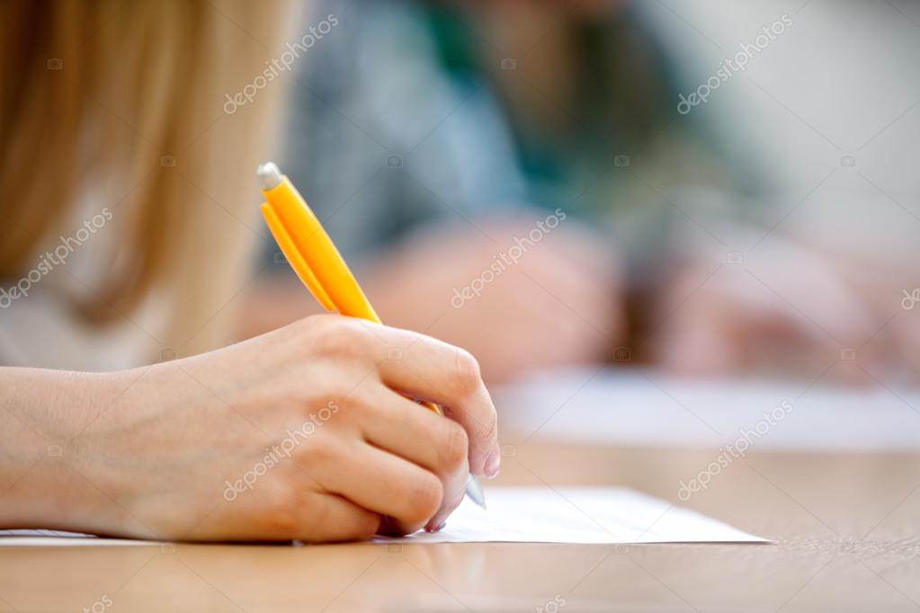 Writing hand — Stock Photo © luckybusiness #52700025
