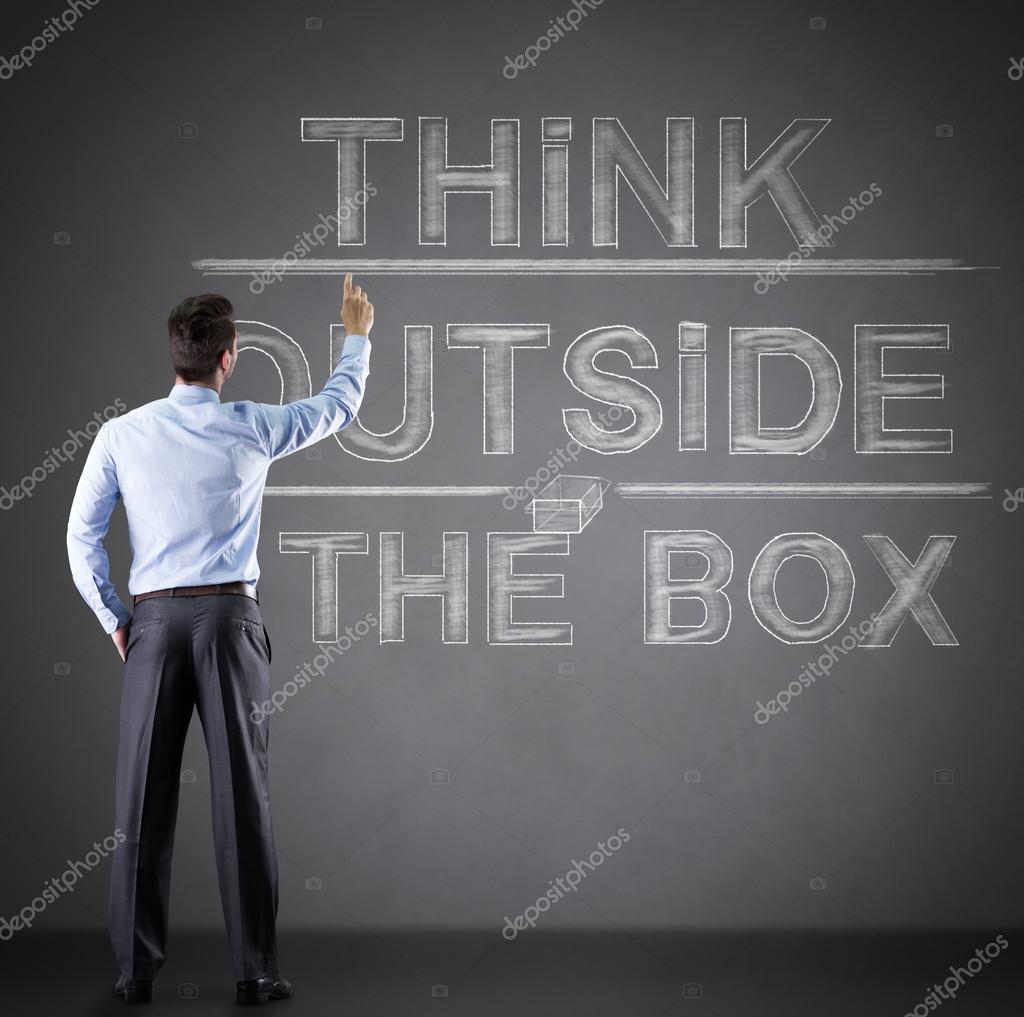Concepto de "pensar fuera de la caja"" 2024