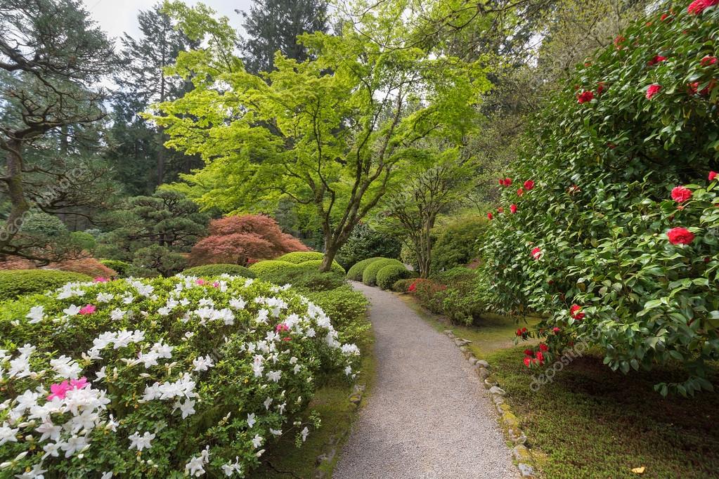 Japanese Garden Path in Spring Stock Photo by ©davidgn 105893124