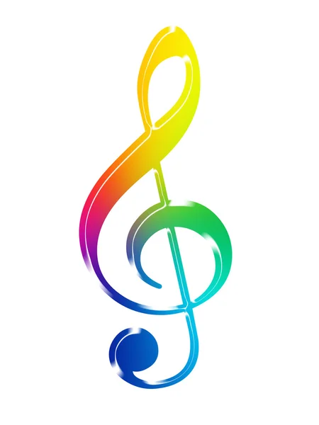 Colorful musical symbol — Stock Photo © oriontrail #5553908