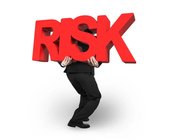 3d man carrying big red word problem on his back isolated on white ...