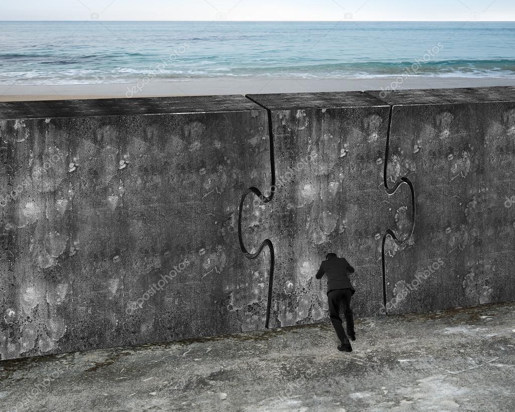 Man Pushing Wall