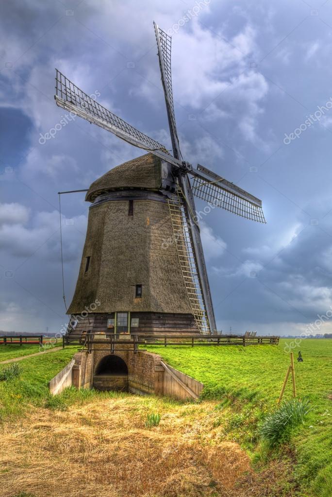 Traditional Dutch Windmill Stock Photo by ©razvanphoto 56551631
