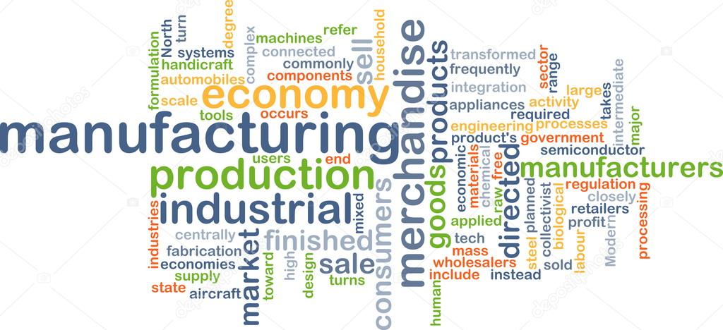 Manufacturing wordcloud concept illustration — Stock Photo © kgtohbu ...