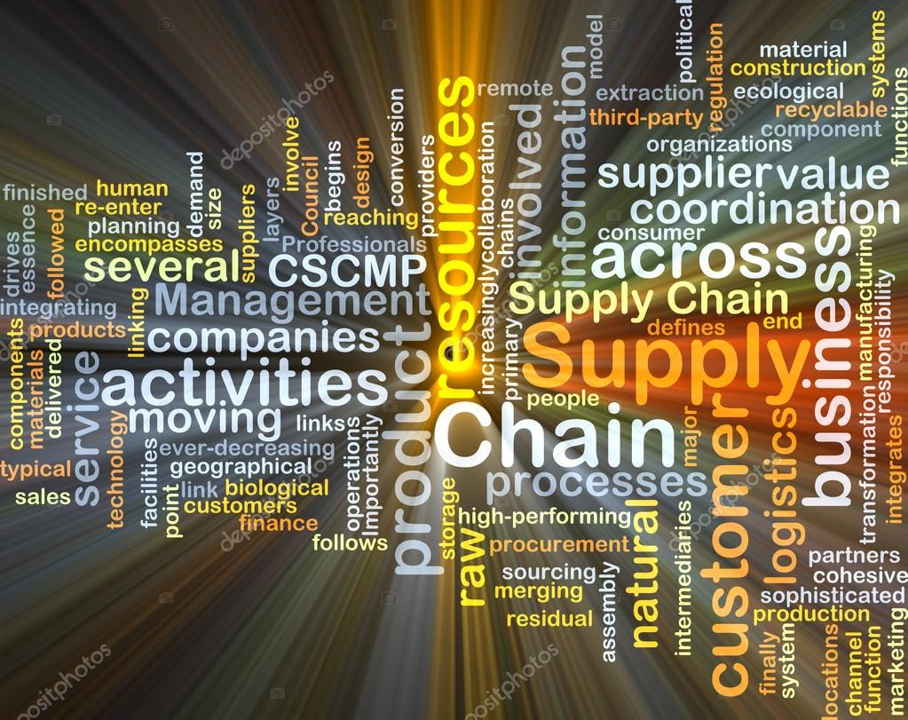 Supply chain background concept glowing Stock Photo by ©kgtohbu 72367745