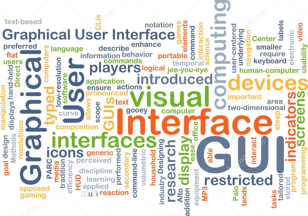 Interfaz gráfica de usuario Concepto de fondo GUI 2022