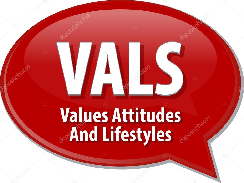 VALS acronym word speech bubble illustration — Stock Photo © kgtohbu ...