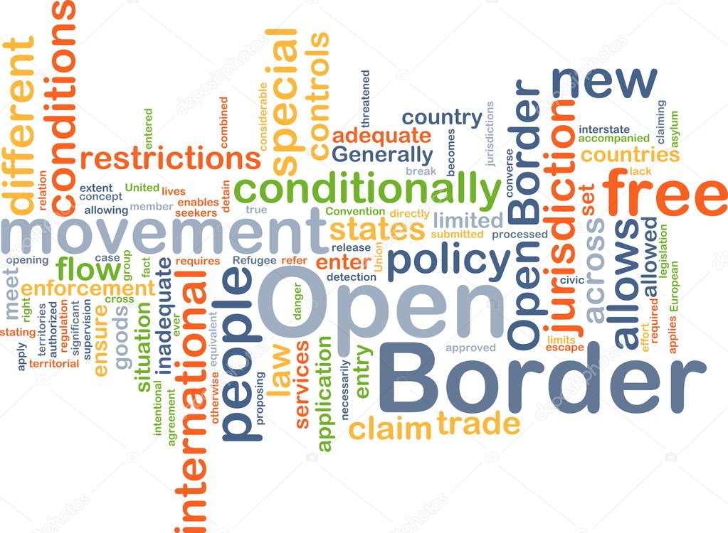 Open border background concept — Stok Foto © kgtohbu #77246962