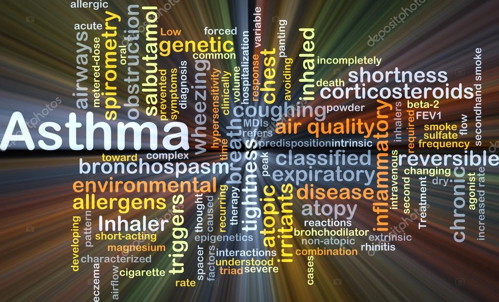 Asthma background concept glowing Stock Photo by ©kgtohbu 77596334