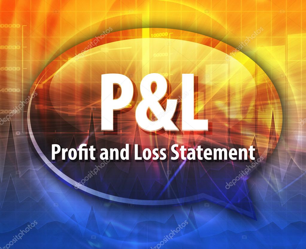 P&L acronym word speech bubble illustration Stock Photo by ©kgtohbu ...