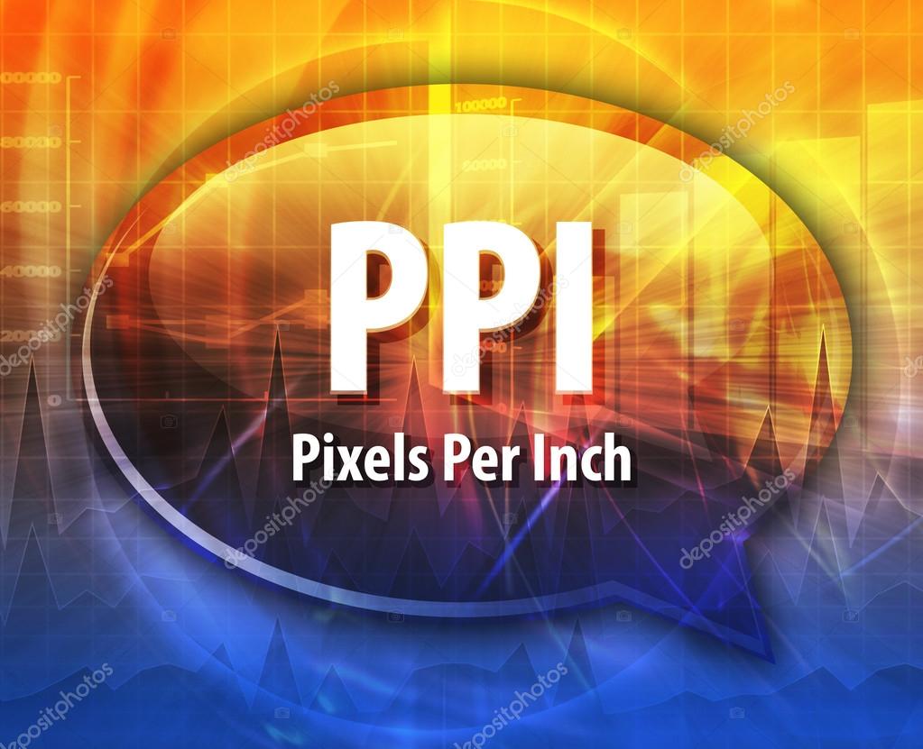 PPI acronym definition speech bubble illustration Stock Photo by ...