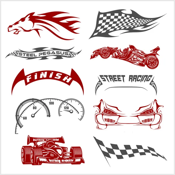 Isolated Racing Symbols Icons Design Stock Vector Image by ©Seamartini ...