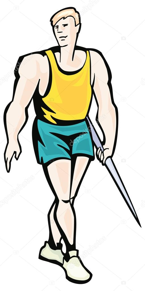 Skok o tyči ilustrace — Stock Vektor © Digital-Clipart #57536959