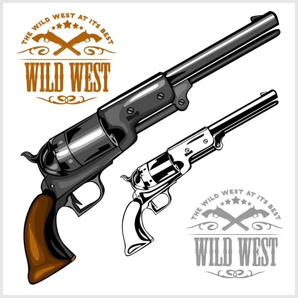 Crossed Six Shooters Clipart