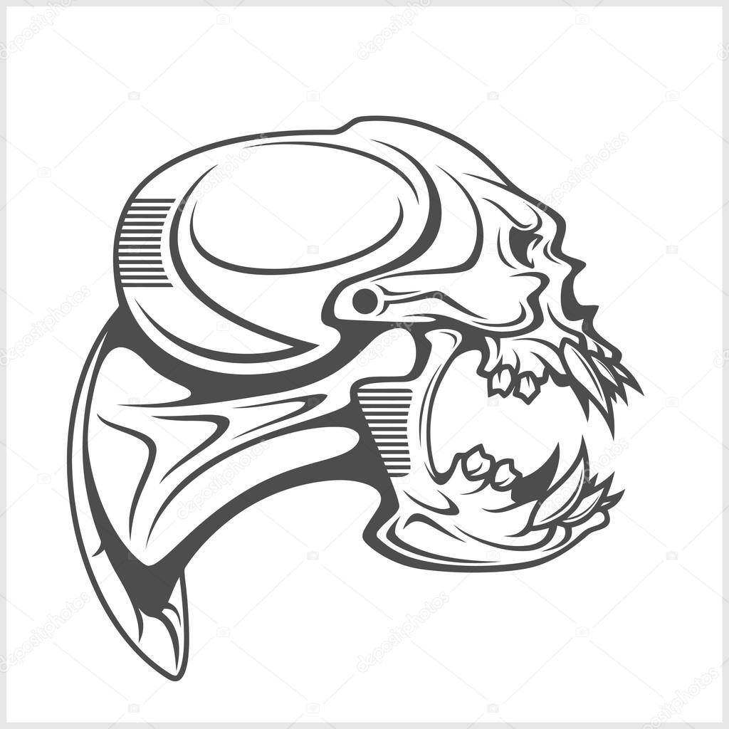 Skull Profile Vector