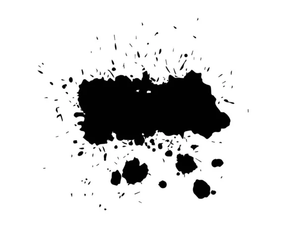 Cat noda latar belakang bercak hitam. Grunge Desain Elemen. Sapuan kuas ...