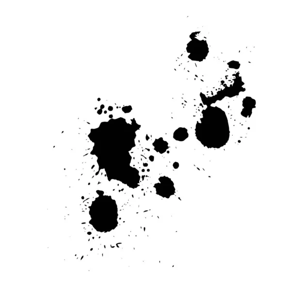 Cat noda latar belakang bercak hitam. Grunge Desain Elemen. Sapuan kuas ...