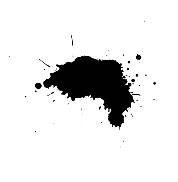 Cat noda latar belakang bercak hitam. Grunge Desain Elemen. Sapuan kuas ...