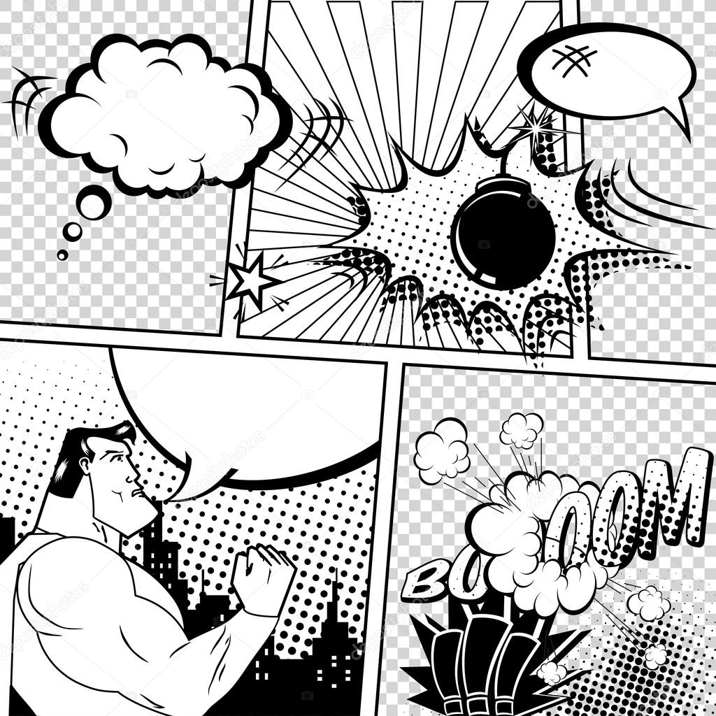 Superhero Blank Bubbles