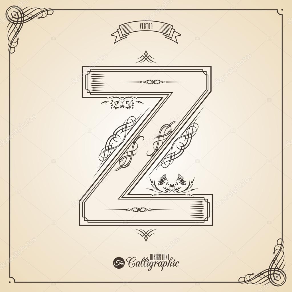 Calligraphic Fotn with Border, Frame Elements and Invitation Design ...