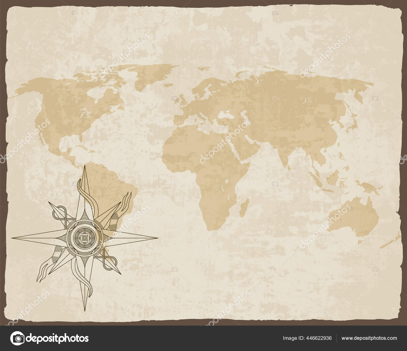 Old Map Compass Designs