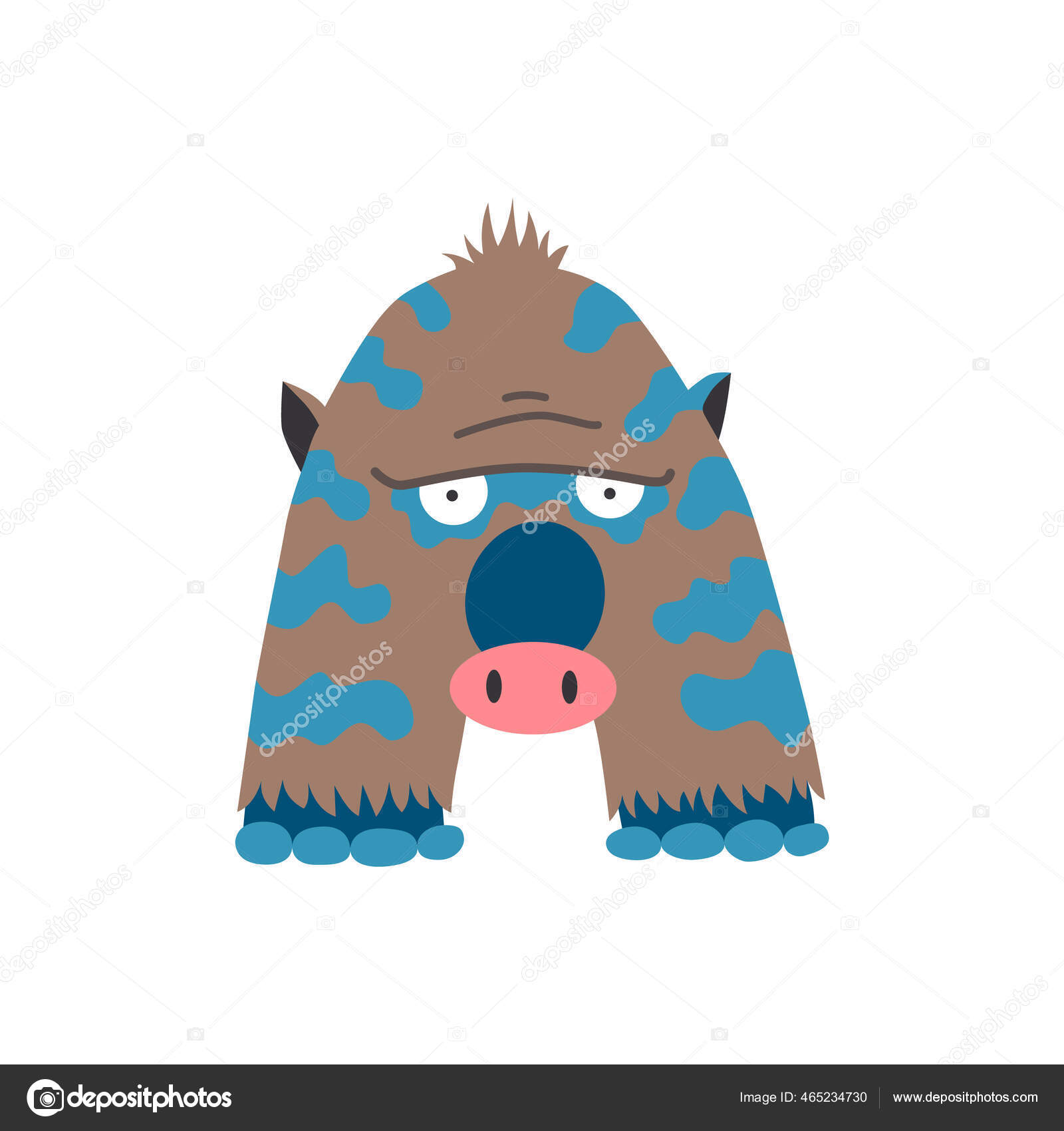 Monster-Alphabet-Symbol. Buchstabe A des englischen Alphabets in Form ...