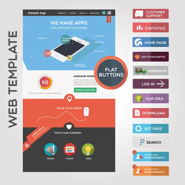 Flat web graphics Stock Vector Image by ©mastertasso #40917113