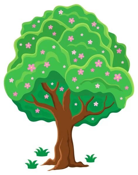 Spring tree in bloom — Stock Vector © clairev #2260849