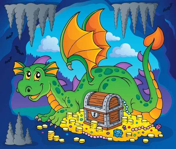 ᐈ Dragon tail cartoon stock images, Royalty Free dragon treasure chest ...
