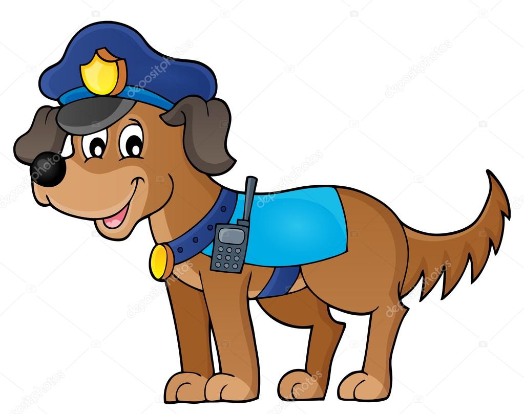 Policía perro tema imagen 1 vector, gráfico vectorial © clairev imagen ...