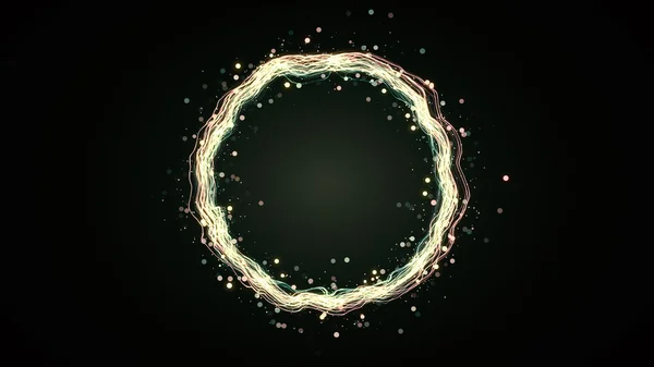 Glowing particle ring — Stock Photo © kerenby #111390906