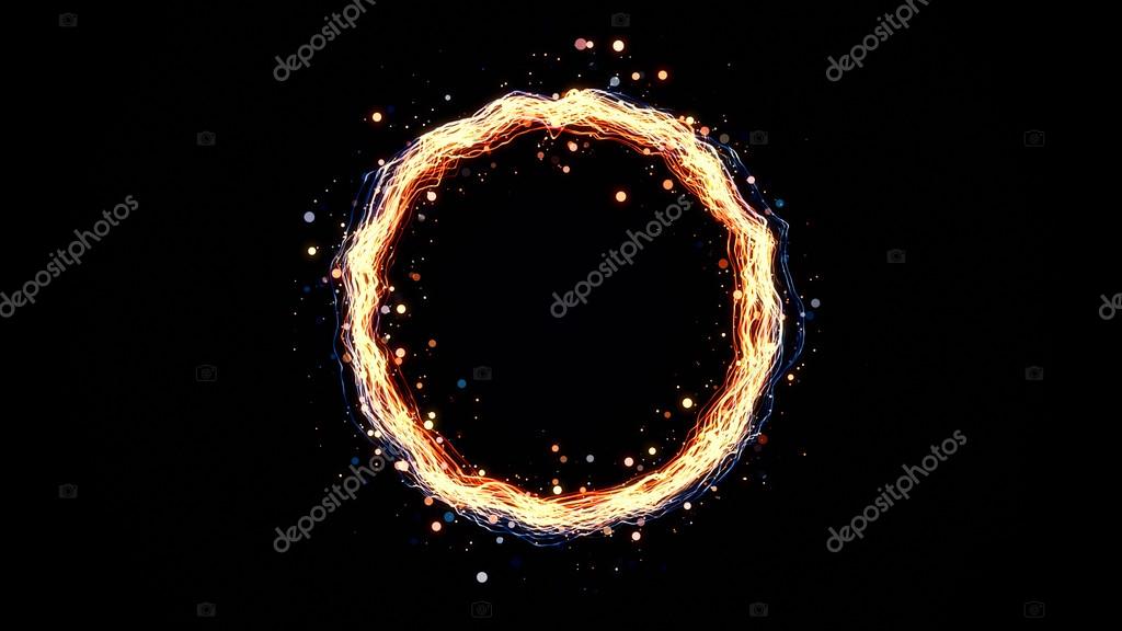 Glowing particle ring — Stock Photo © kerenby #111390922