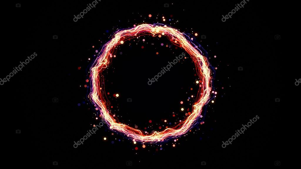 Glowing particle ring — Stock Photo © kerenby #111390960