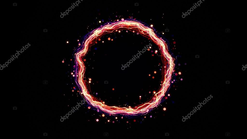 Glowing particle ring — Stock Photo © kerenby #111390970