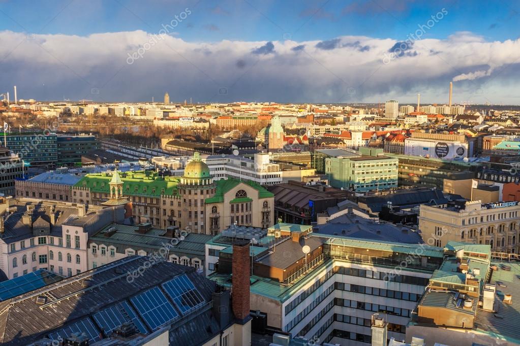 Aerial view of Helsinki — Stock Photo © kerenby #95070848