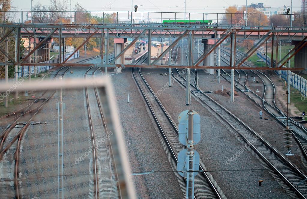 Railroad in Minsk, Belarus — Stock Editorial Photo © Omstudio #66477779