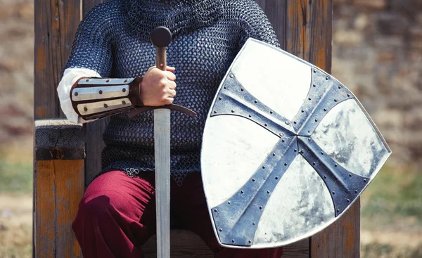 Warrior with sword and shield - Stock Image - Everypixel