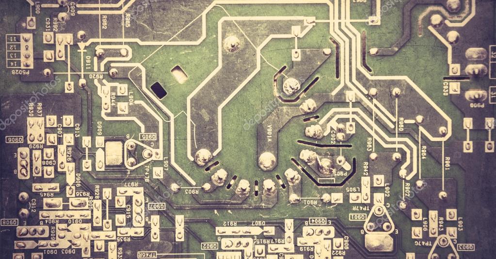 Old printed circuit board. Stock Photo by ©massonforstock 65734123