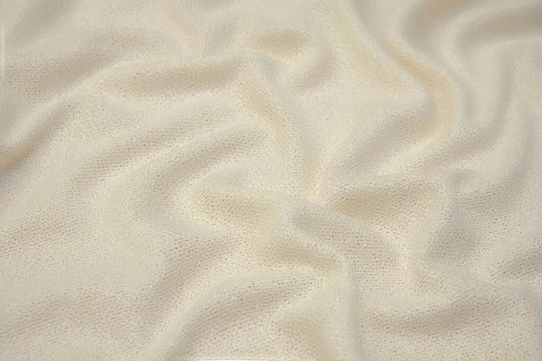The texture of cashmere or wool fabric beige or ivory. Background ...