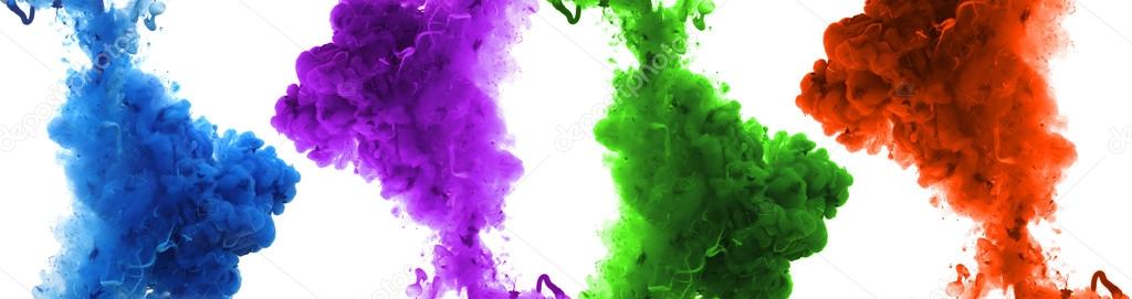 Acrylic colors and ink in water. — Stock Photo © Tihon6 #101151532