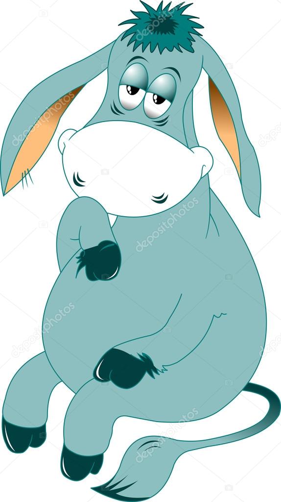 Bonito burro triste Vector de stock por ©sababa66 72141163