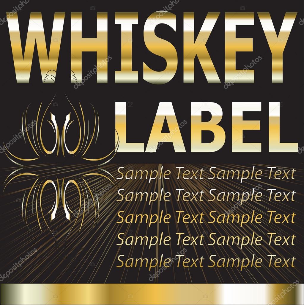 Vector label for whiskey Stock Vector Image by ©NataliaKarebina #103208654