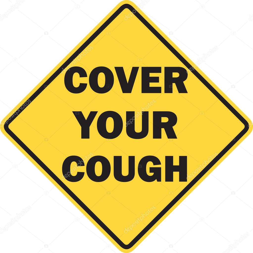 Cover your cough sign isolated Stock Photo by ©dcwcreations 56015277