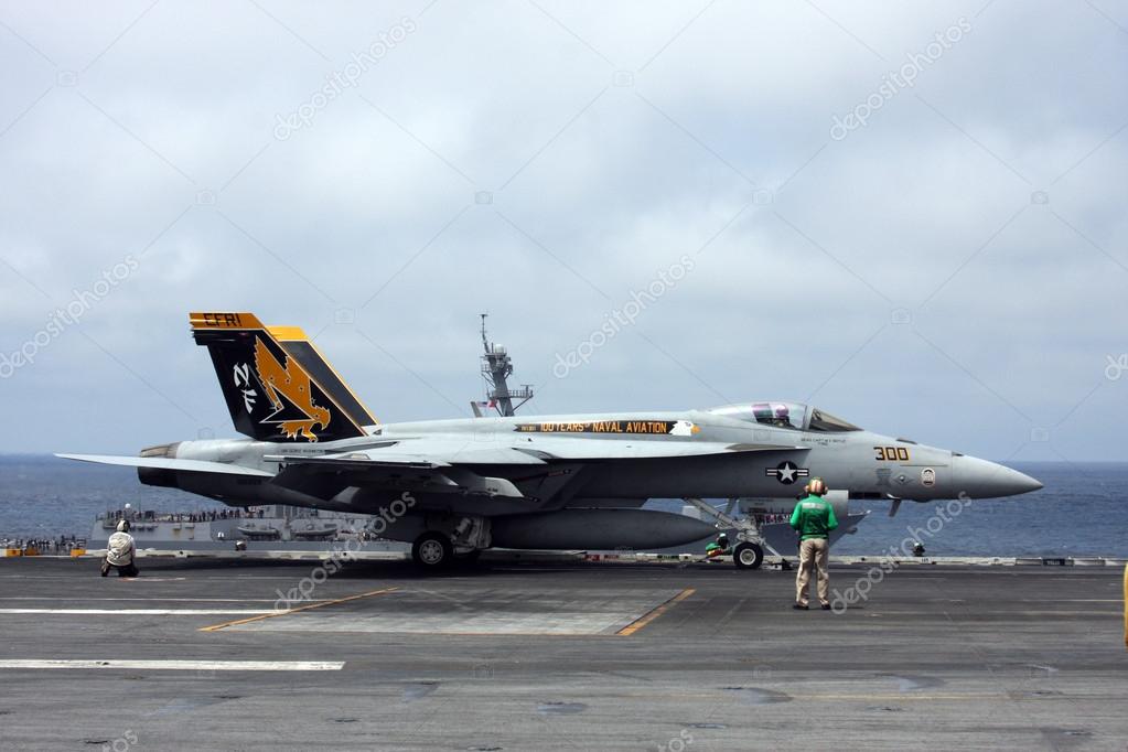 U.S. Navy F-18 Fighter Jet — Stock Editorial Photo © dcwcreations #58394533