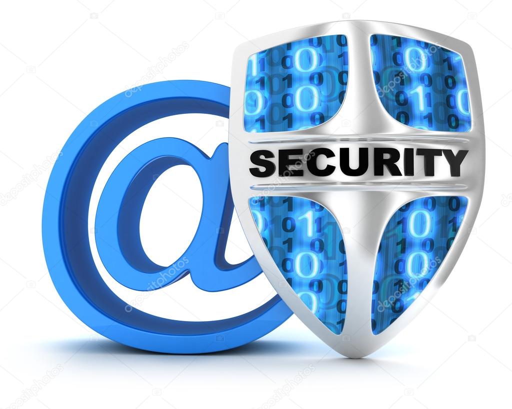 Email and shield — Stock Photo © Vladru #111496960