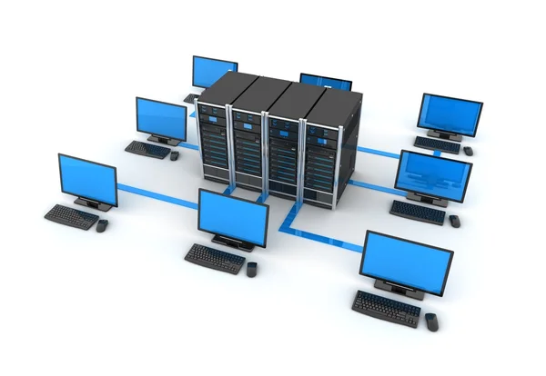 Network laptops Stock Photo by ©Vladru 2465788